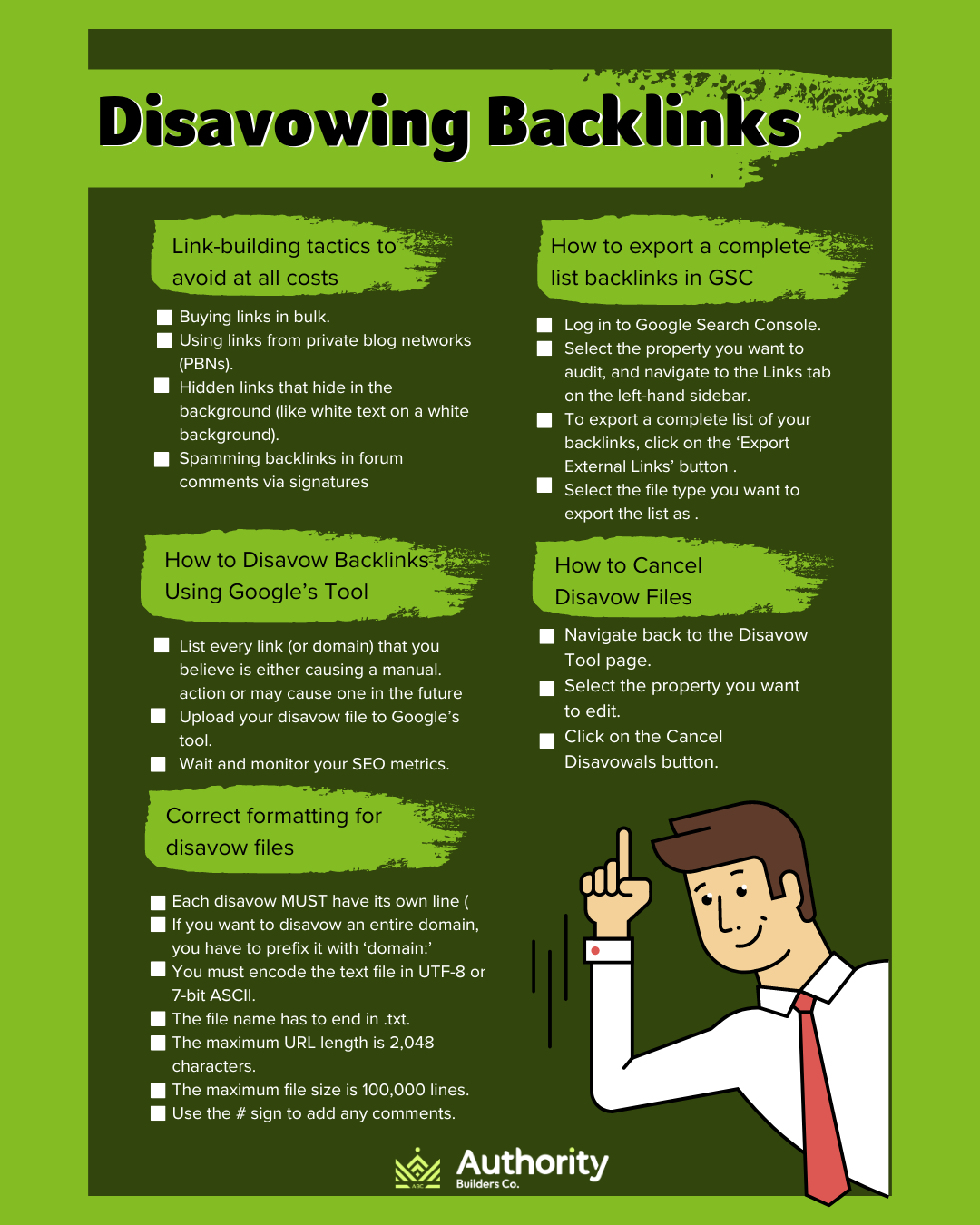 How to Disavow Backlinks in Google Search Console - Authority Builders Co.